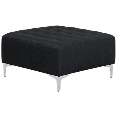 Ottoman ABERDEEN Fabric Graphite Grey