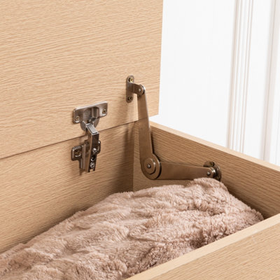Wooden storage ottoman store
