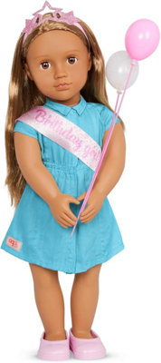 Our Generation Anita Girl Doll , 18-inch Birthday Party Themed Doll ...