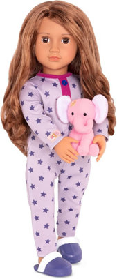 Our Generation Maria Doll , 18-inch Sleepover Doll with Elephant Plush ...
