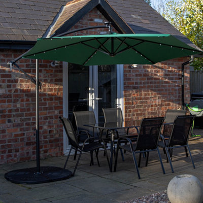 Outdoor 6 Person Rectangular Glass Top Garden Dining Table Chairs With ...