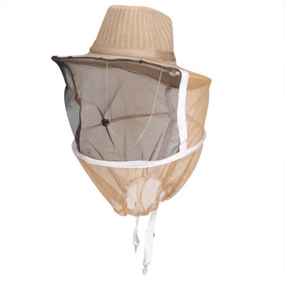 Outdoor Beekeeper Cowboy Hat Breathable Fireproof Beekeeping Veil Cap ...