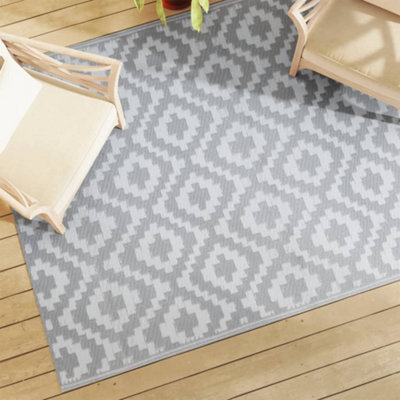 Outdoor Carpet ARAKIL Grey 160x230 cm PP