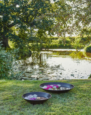 Outdoor Contemporary Reflective Water Bowl H16.5Cm W71Cm