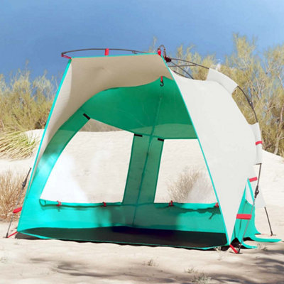 Outdoor Durable Beach Tent 2-Person Sea Green Quick Release Waterproof