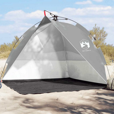 OUTDOOR DURABLE BEACH TENT GREY QUICK RELEASE WATERPROOF