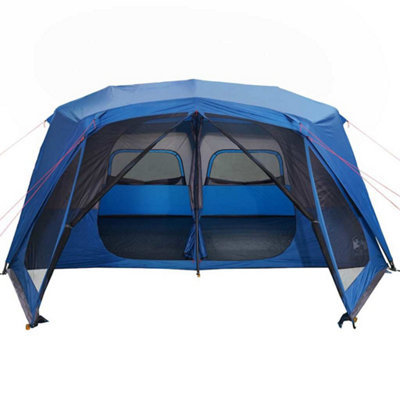 Outdoor Family Tent 10-Person Blue Quick Release Waterproof