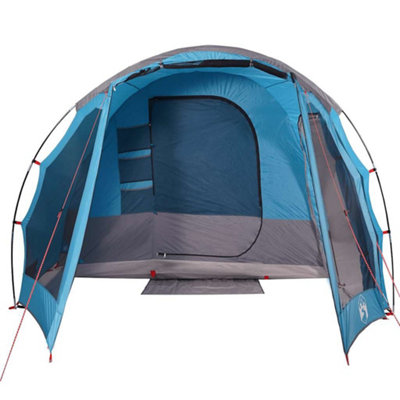 Outdoor Family Tent 6-Person Blue Waterproof