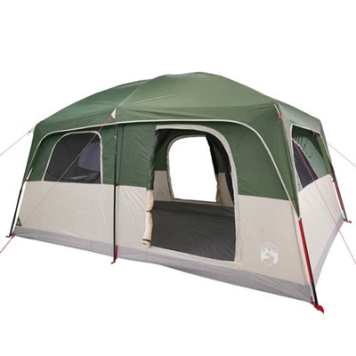 Outdoor Family Tent Cabin 10-Person Green Waterproof