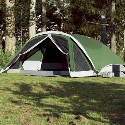 Outdoor Family Tent Cabin 6-Person Green Waterproof