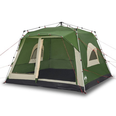 Outdoor Family Tent Cabin 7-Person Green Quick Release