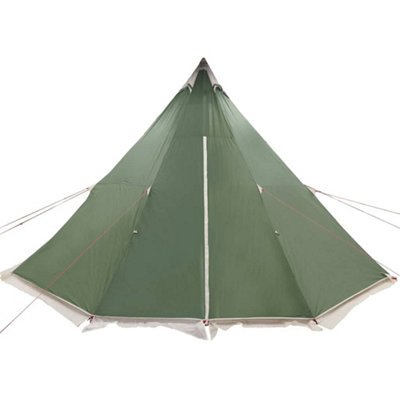 Outdoor Family Tent Tipi 6-Person Green Waterproof