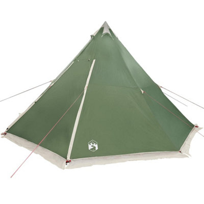 Outdoor Family Tent Tipi 6-Person Green Waterproof