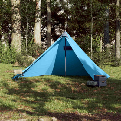 Outdoor Family Tent Tipi 7-Person Blue Waterproof