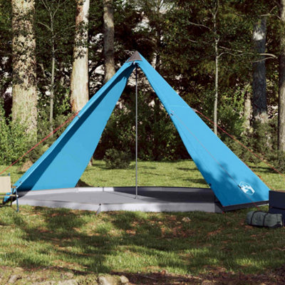 Outdoor Family Tent Tipi 8-Person Blue Waterproof
