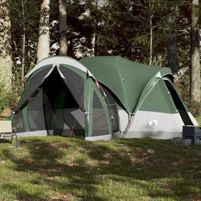 Outdoor Family Tent Tipi 8-Person Green Waterproof