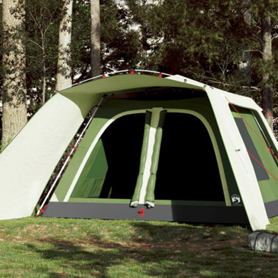 Outdoor Family Tent with Porch 9-Person Green Quick Release