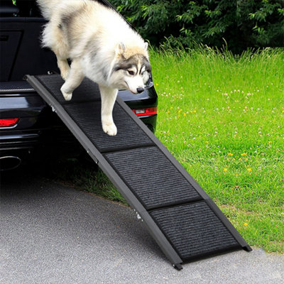 Outdoor Foldable Metal Dog Ramp Non Slip Pet Ladder Pet Steps For Car ...