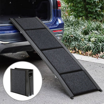 Outdoor Foldable Metal Dog Ramp Non Slip Pet Ladder Pet Steps For Car ...