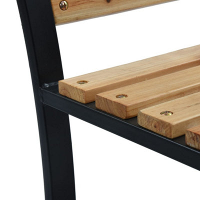 OUTDOOR GARDEN BENCH 120 CM WOOD