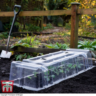 Outdoor Garden Cloche Mini Greenhouse Growing Tunnel for Vegetables ...