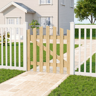 Outdoor Garden Gate Yard Patio Entrance Way Door Security Barrier ...