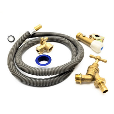 Outdoor Garden Tap Installation Kit, Wall Mounted Outdoor Brass Tap ...
