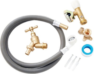 Outdoor Garden Tap Kit, Complete Flexible Hose Set for Easy Outdoor ...
