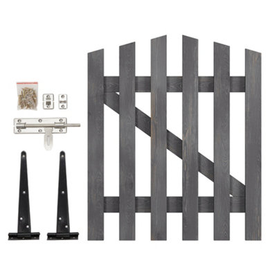 Outdoor Grey Outdoor Garden Gate Yard Patio Entrance Way Door Security ...