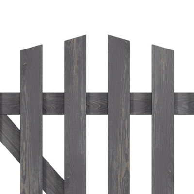 Outdoor Grey Wooden Garden Gate Fence Patio Gate Yard Entrance Way Door ...