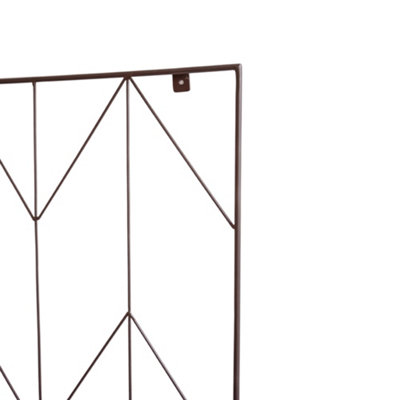 Outdoor Herringbone Trellis Bronze H120cm W60cm