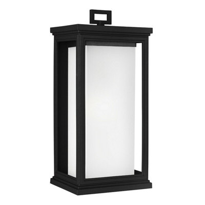 Outdoor IP44 Wall Light Textured Black LED E27 75W d00942