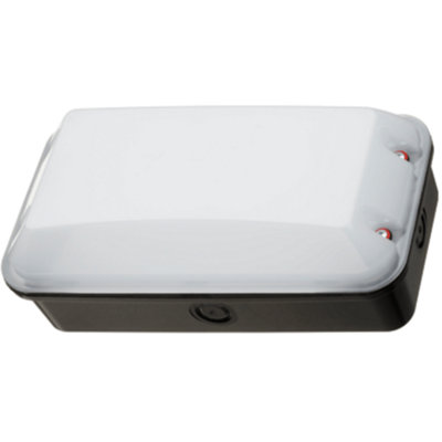 Outdoor Lighting Site Bulkhead IP65 with Opal Diffuser: 110/240V 8W 5700K