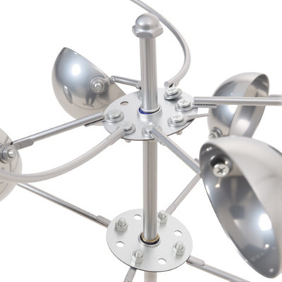 Outdoor Metal Windmill Spinner with Ground Anchor