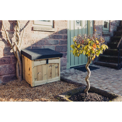 Outdoor Parcel Storage Box - L52 x W67 x H68 cm - Minimal Assembly Required