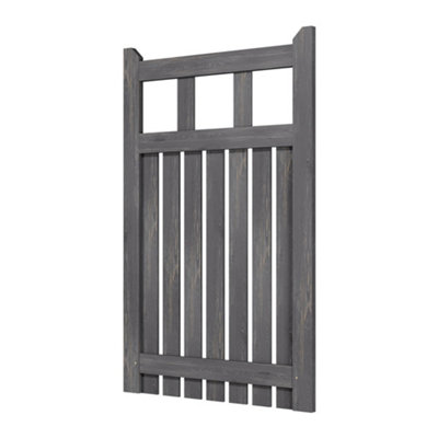 Outdoor Pedestrian Gate Wooden Freestanding Fence Door 76cm W x 120cm H