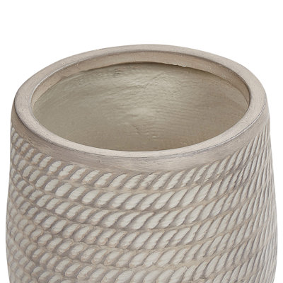 Outdoor Plant Pot 27 cm Taupe LIVADIA