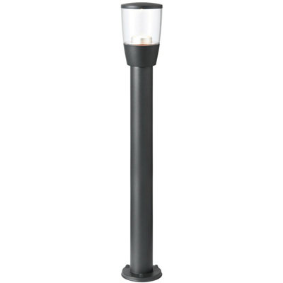 Outdoor Post Bollard Light Anthracite 1m LED Garden Driveway Foot Path Lamp