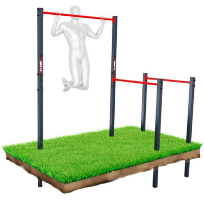 Outdoor Pull Up Dip Bars Garden Calisthenics Training Frame