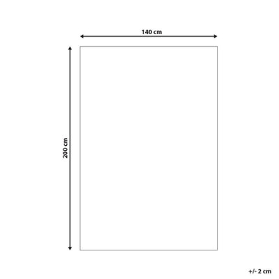Outdoor Rug TAVAS Black/ White 140 x 200 cm
