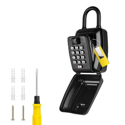 Outdoor Security Key Box Large Waterproof Wall Mounted Key Box With 12 ...