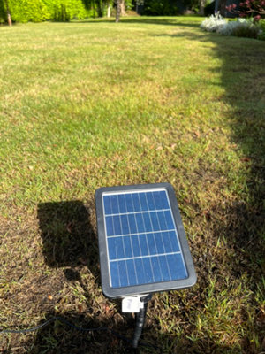 Outdoor Self Contained Round Ball On Vase Feature with LED Lights in ...