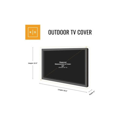Outdoor Tv Enclosure , 50 to 52 inch , Patio and Garden Monitor and Tv ...