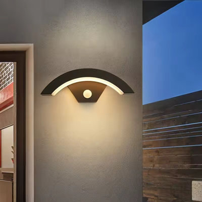 Outdoor Waterproof Infrared Motion Sensor Wall Lamp Garden Balcony ...