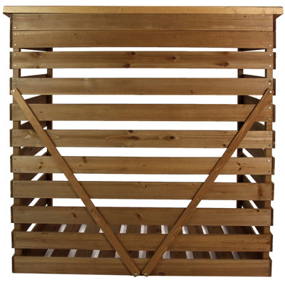 Outdoor Wooden Log Store Simple Self-Assembly