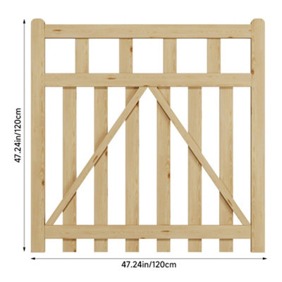 Outdoor Yard Entrance Way Garden Pedestrian Gate Patio Locable Door ...