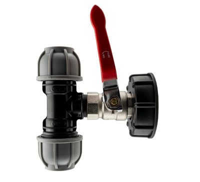 outlet kit for ibc tanks with a s60x6 coarse thread outlet to a 25mm ...