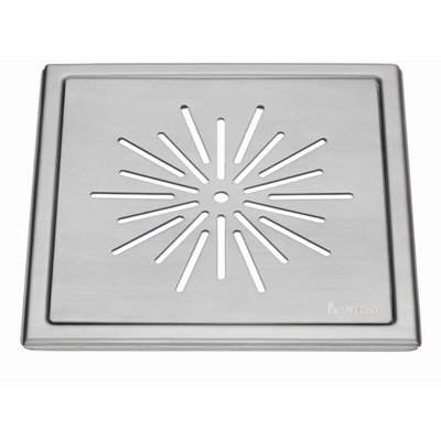 OUTLINE - Floor Grating in Brushed Stainless Steel, Pattern: Star | DIY ...