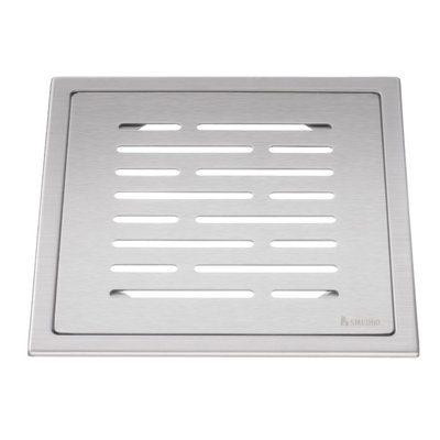 OUTLINE - Floor Grating, Pattern: Lines, Brushed Stainless Steel | DIY ...