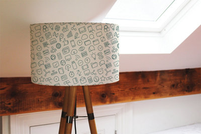 outline icons (Ceiling & Lamp Shade) / 45cm x 26cm / Ceiling Shade